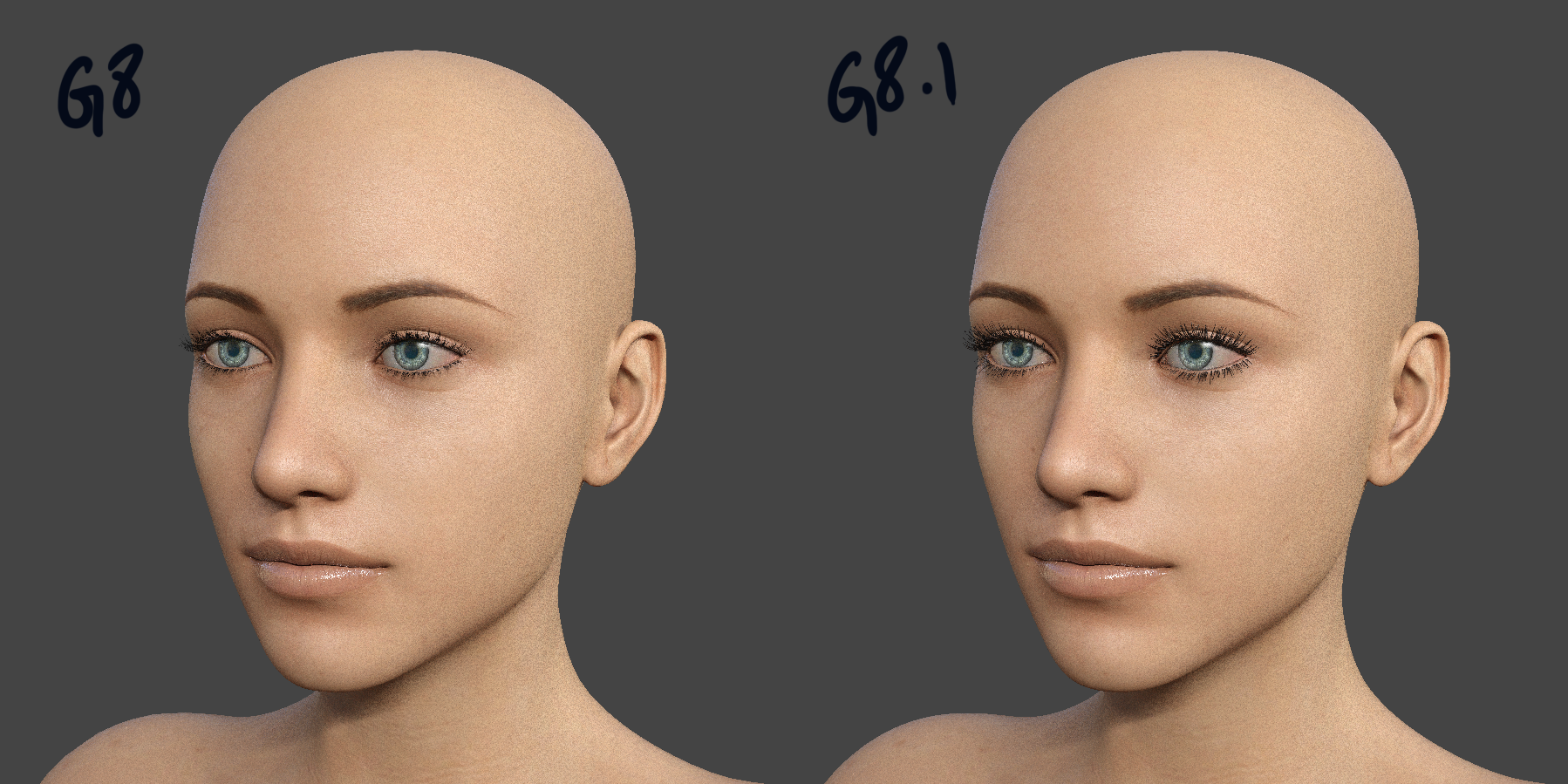 Gen 8 vs 8.1 : r/Daz3D